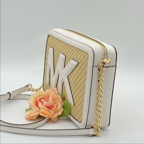 Michael Kors | Bags | Michael Kors Straw Python Capsule Jsi Lg Ew Xbody ...